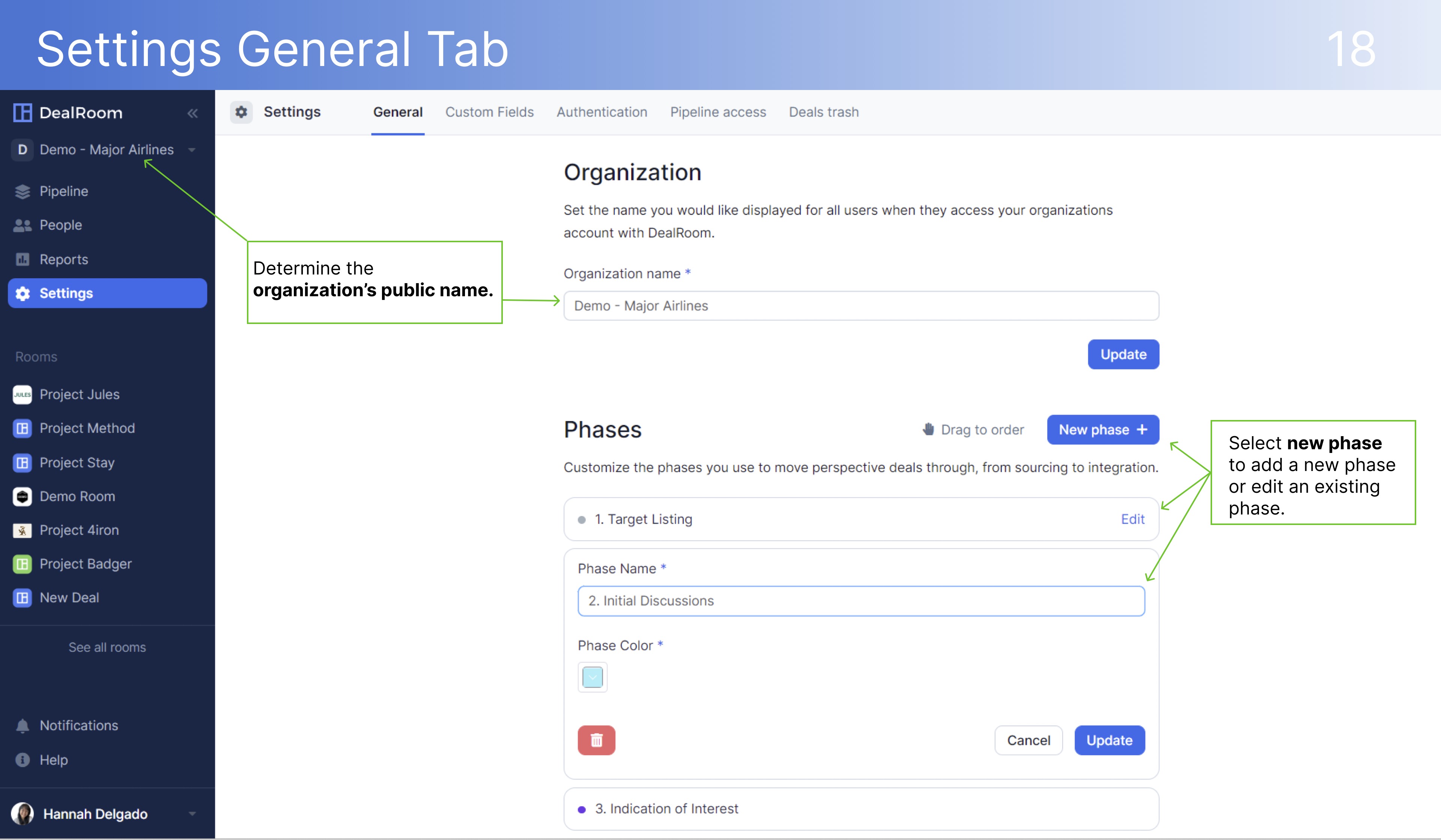 DealRoom Software Admin Pipeline guide